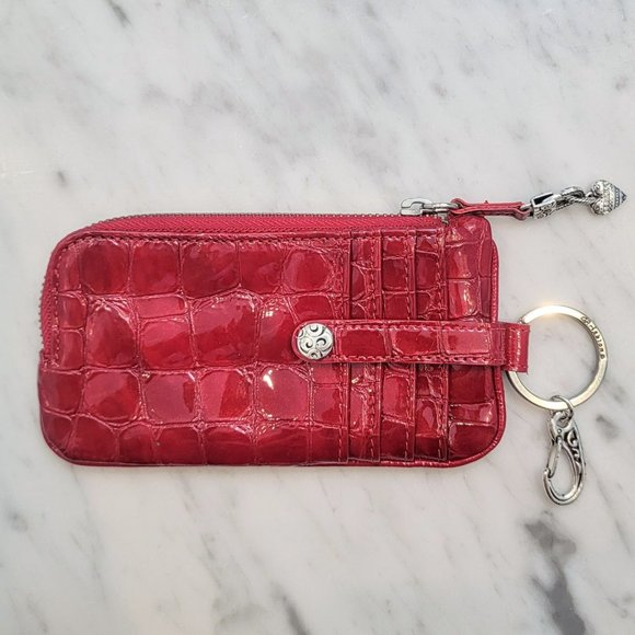 Brighton | Bags | Brand New With Tags Brighton Red Leather Wallet Card ...